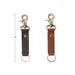 Leather & Metal Keychain, 2 Colors - Etsy