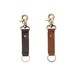 Leather & Metal Keychain, 2 Colors - Etsy