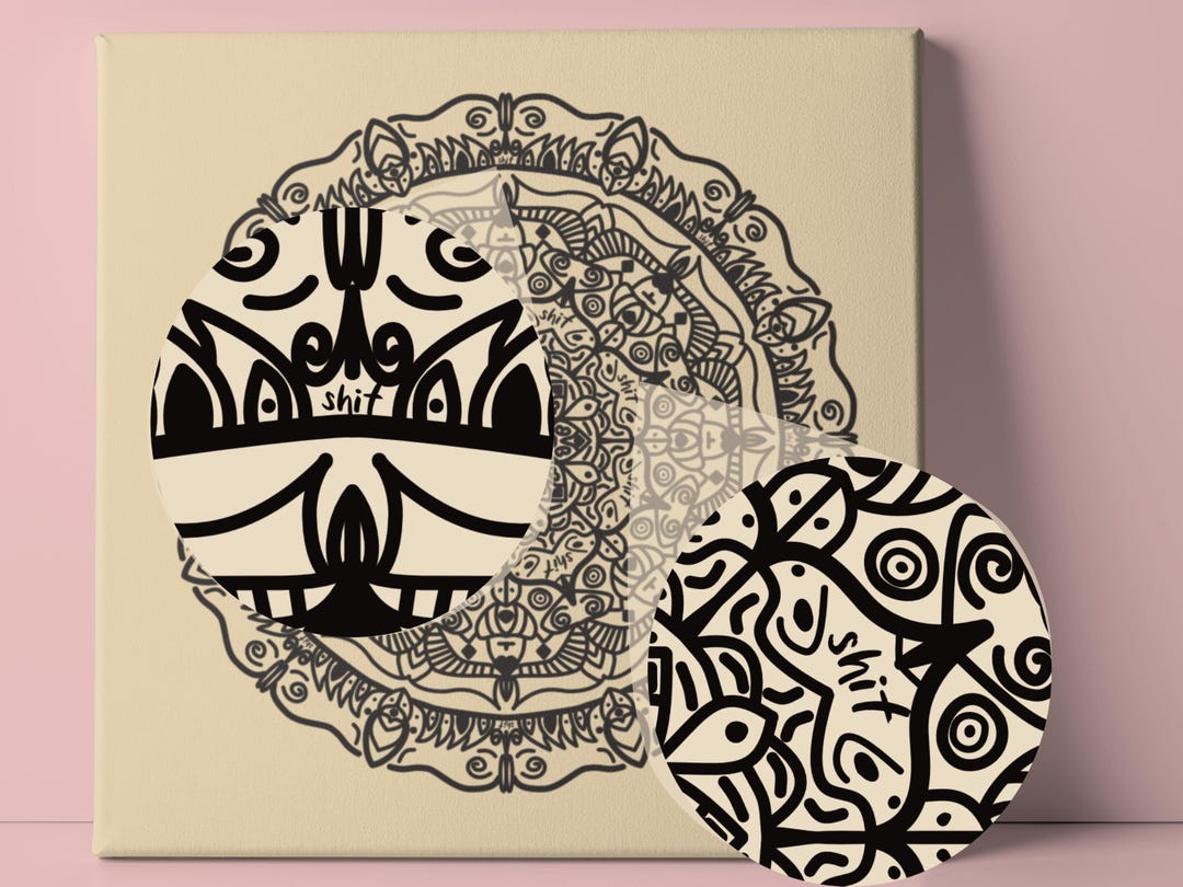 Cuss Word Mandala SVG Hidden Swearing Mandala Adult Humor Decor Funny ...