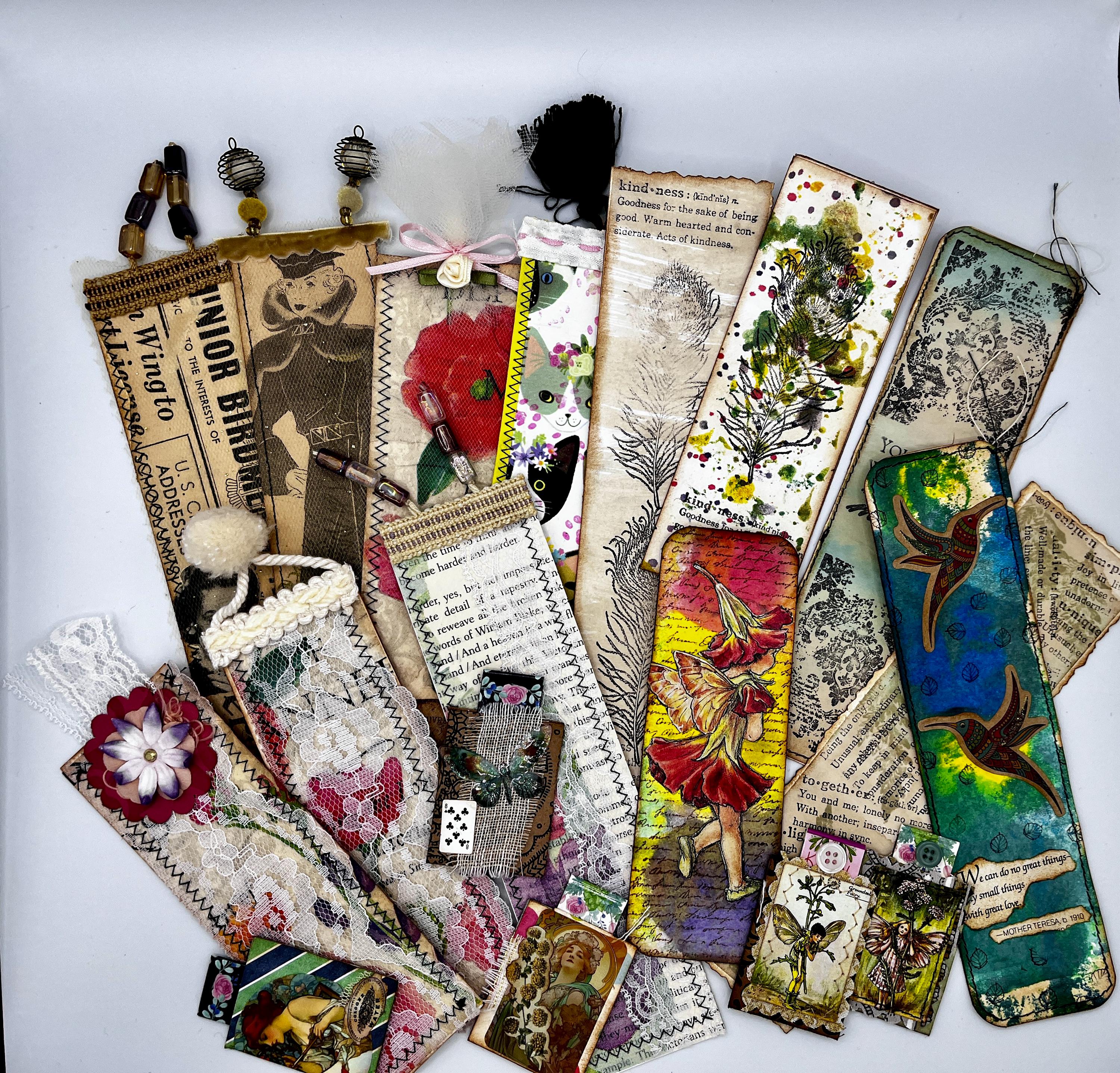 Bookmarks Handmade From Vintage Ephemera and Specialty Papers ...