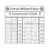 Grain Conversion Chart Fresh Milled Flour Magnet 4x4 - Etsy