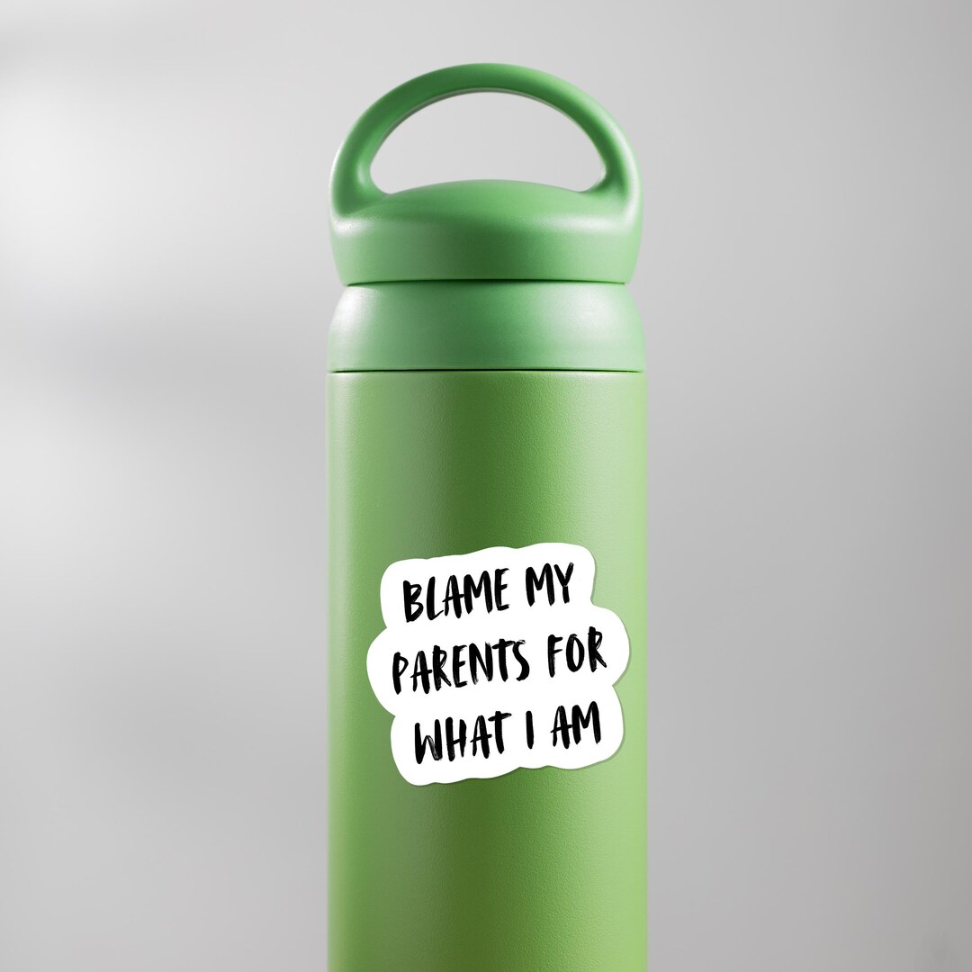 Funny Kiss-cut Vinyl Decals - "blame My Parents for What I Am ...