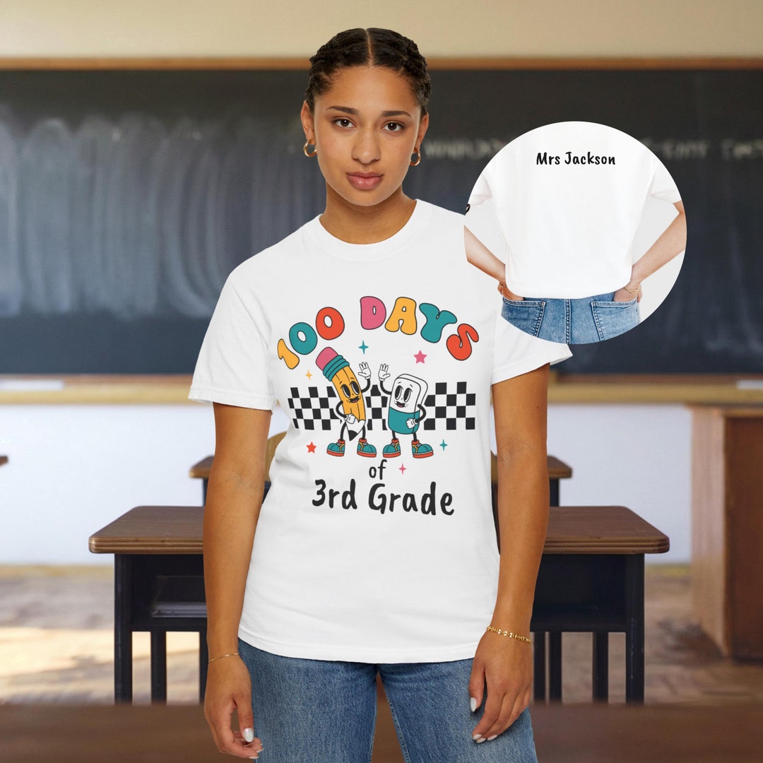 Personalized 100 Days of School, 100 Days of 3rd Grade, I Survived 100 ...