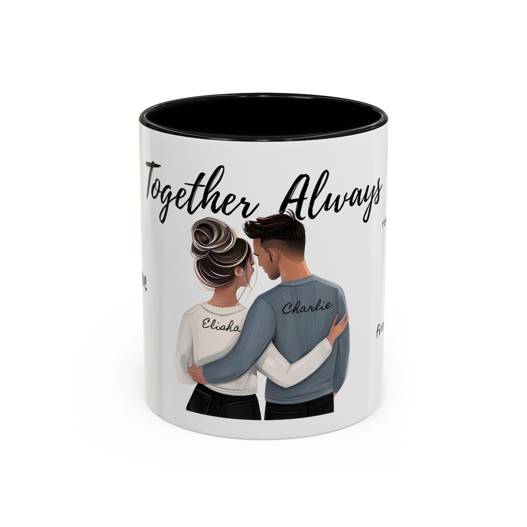Personalized Coffee Mug Couple, Together Always Coffee Mug, Cute Couple ...