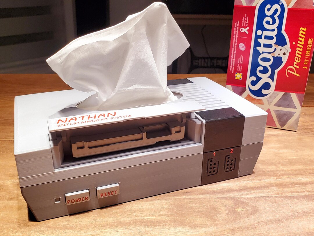 NES Console Tissue Cover Box Personalized Name on Lid Perfect Gift - Etsy
