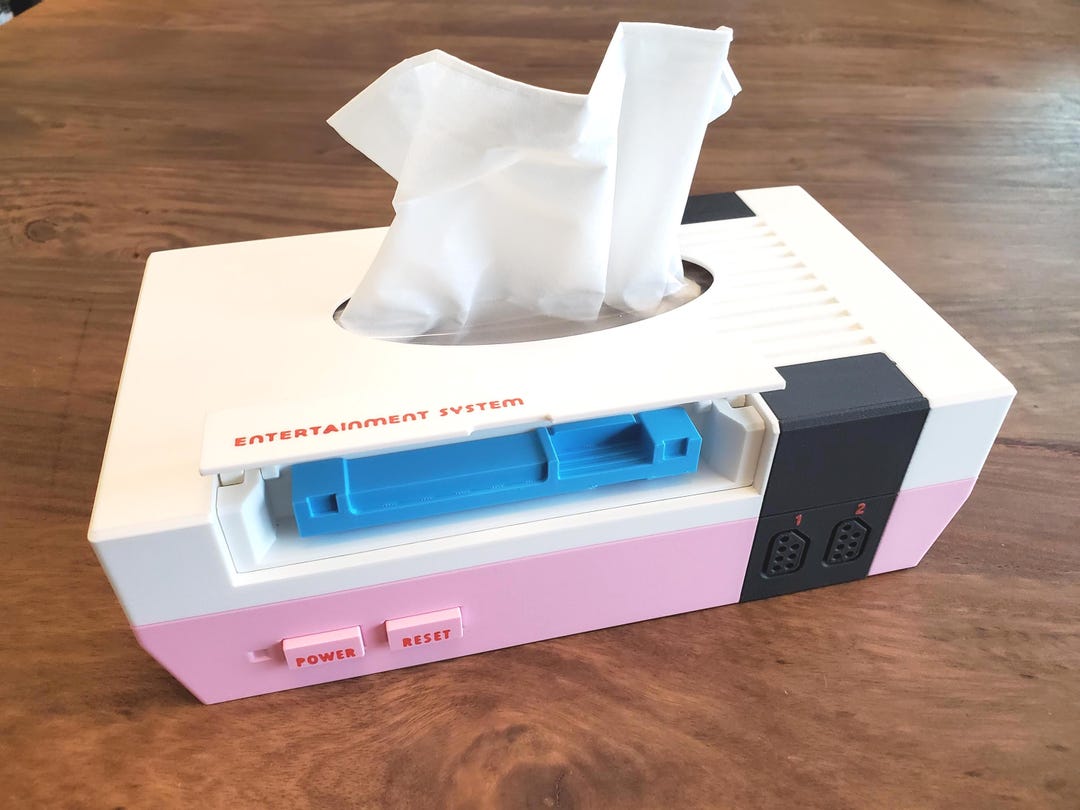 Pink NES Console Tissue Box Cover: 3D Printed Gamer Decor - Etsy