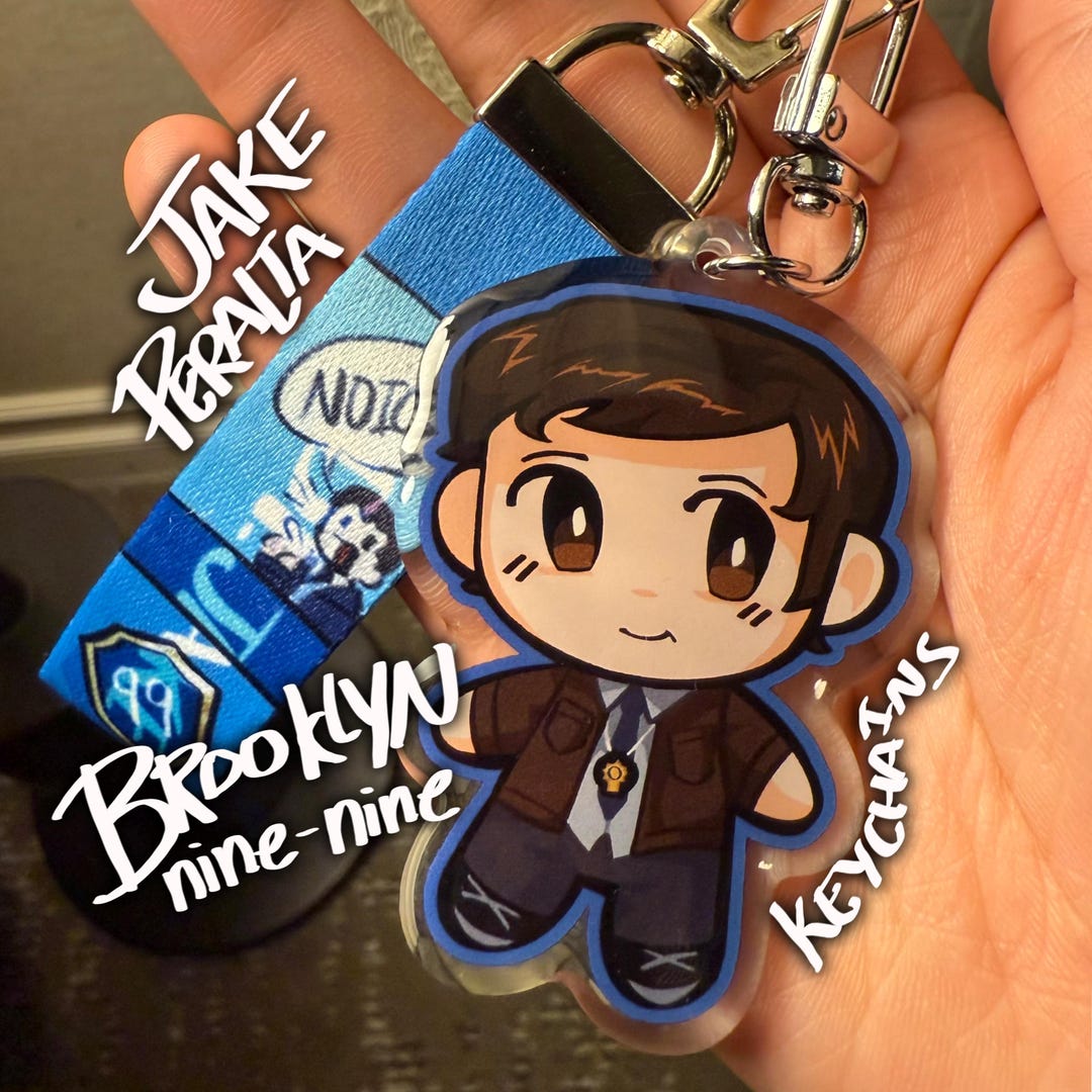 BROOKLYN NINE-NINE: Jake Peralta Mini Lanyard Keychains! - Etsy