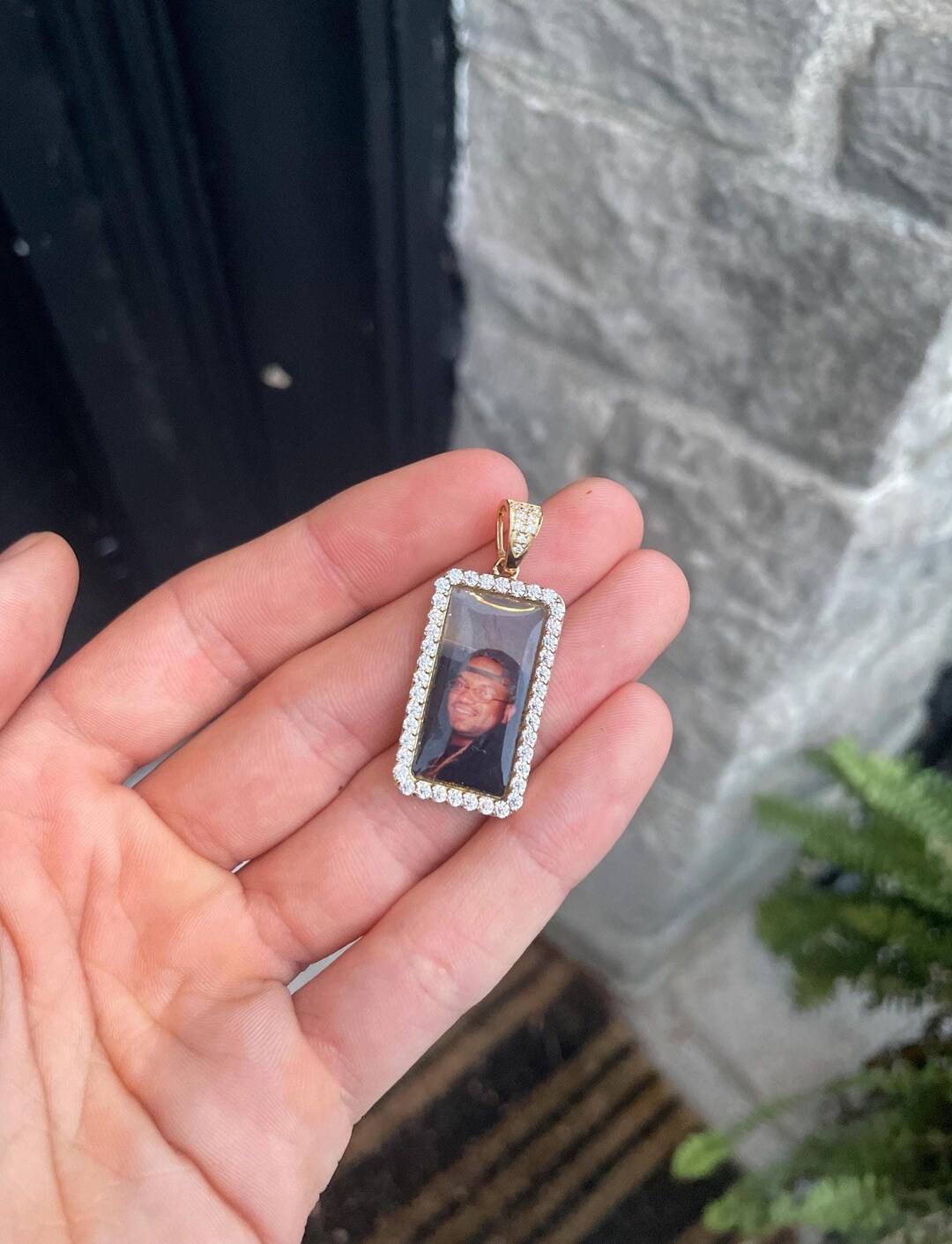 Handmade Gold Memorial Photo Pendant Personalized Picture Pendant ...