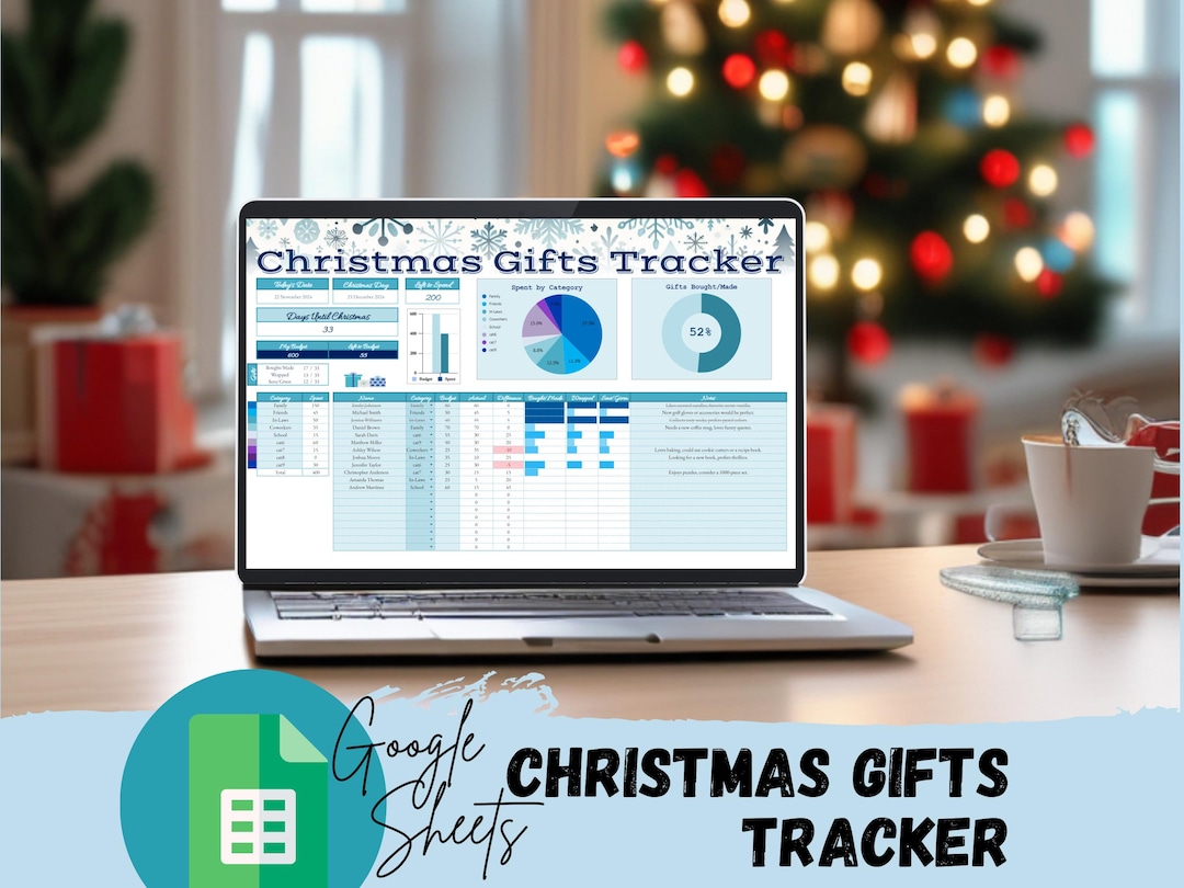 Ultimate Christmas Gifts Tracker and Cards Tracker for Google Sheets ...