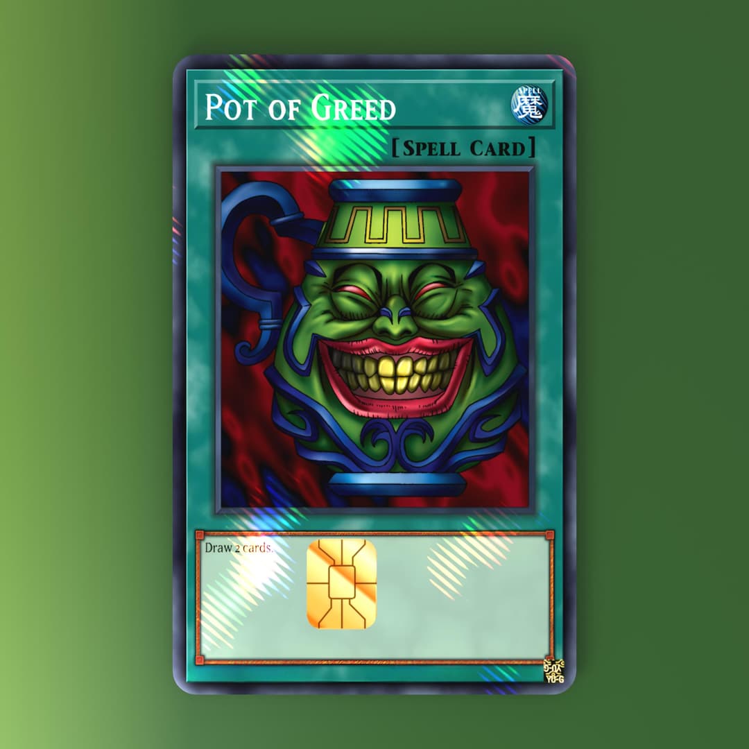Pot of Greed Card Sticker Card Skin Card Wrap Card Covers Holographic ...