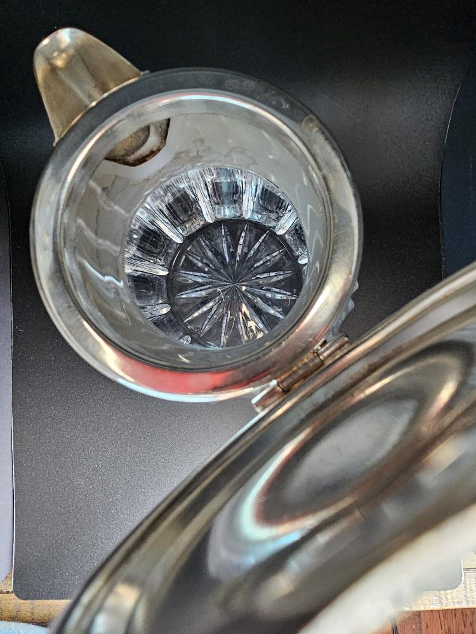 Vintage WMF Cooling Lead Crystal Silver-plated Pitcher – 9" High ...