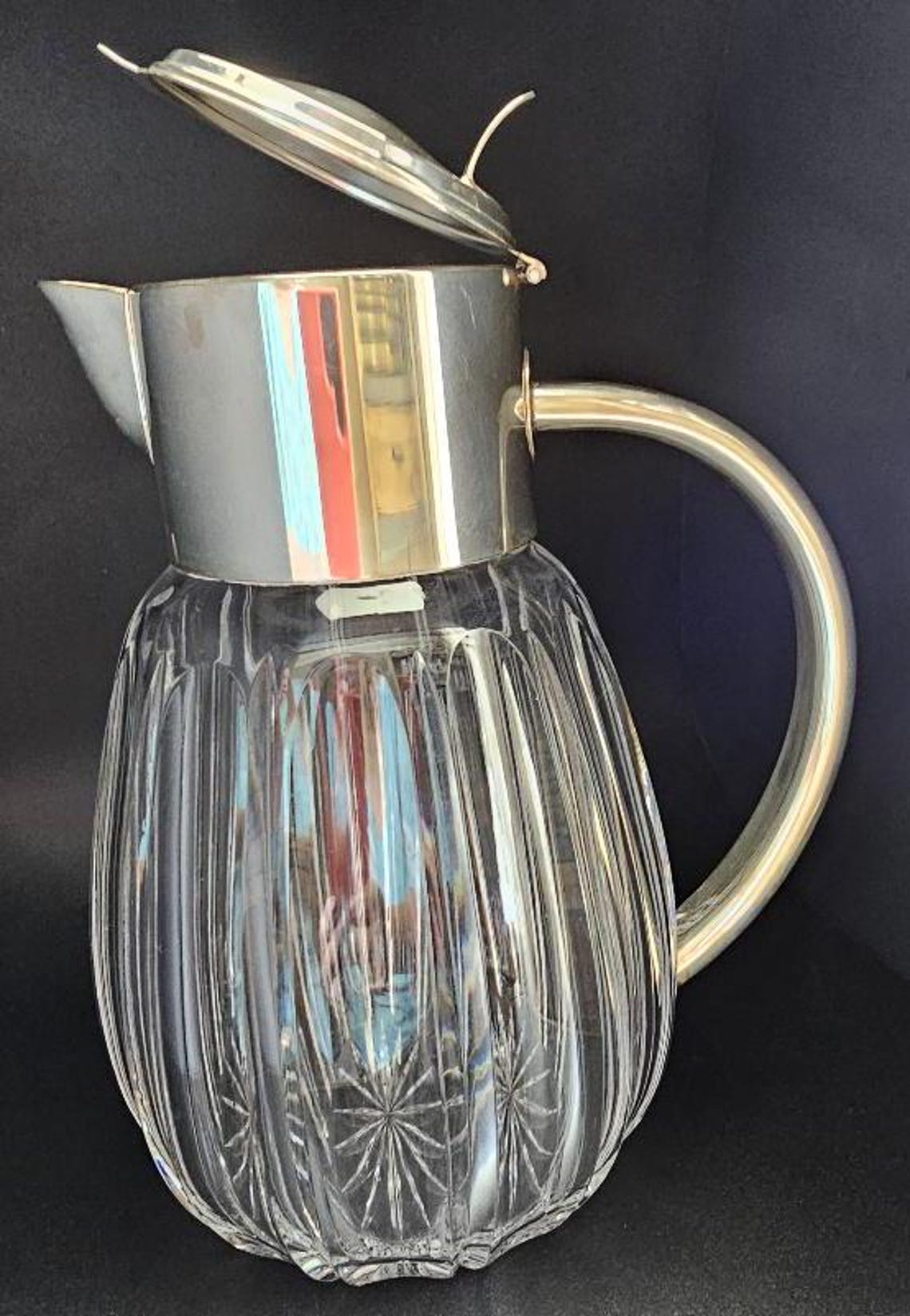 Vintage WMF Cooling Lead Crystal Silver-plated Pitcher – 9" High ...