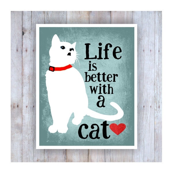 Cat Print Cat Artwork Cat Art Cat Decor Cat Lover Gift | Etsy