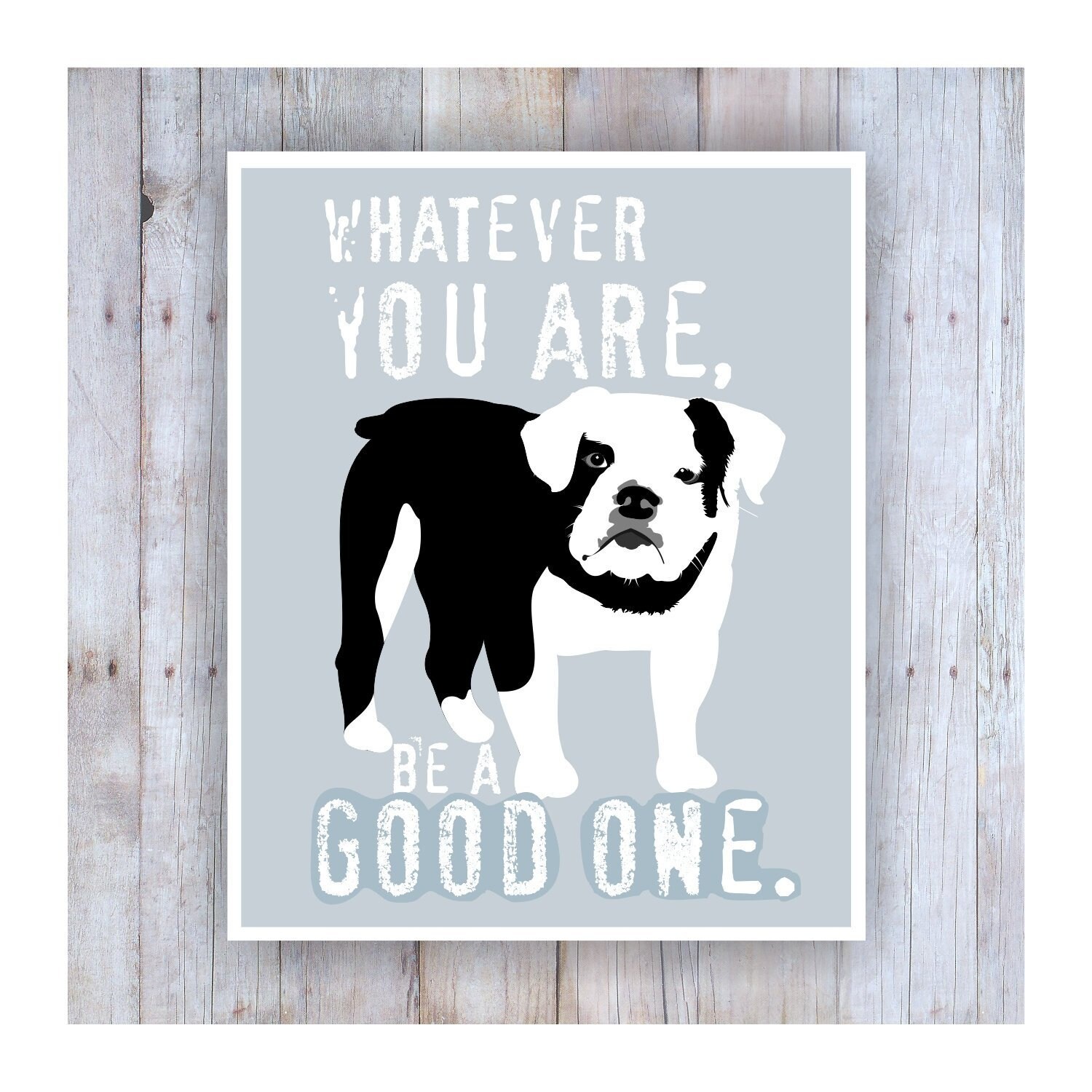 Bulldog Wall Art Bulldog Poster English Bulldog Print Dog | Etsy