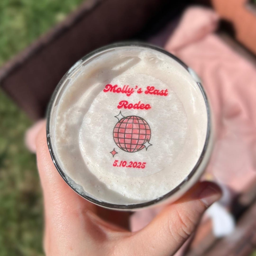 Disco Cowgirl Edible Wafer Paper Drink Toppers: Western Bachelorette ...