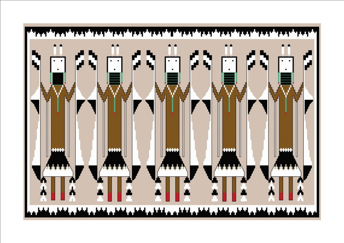 Yei Ceremonial IV Counted Cross Stitch Pattern - Etsy