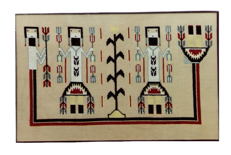 YEI CEREMONIAL - Southwest Rug Design for Cross Stitch and Needlepoint ...