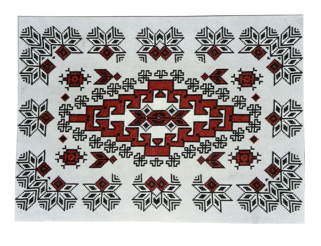 KLAGETOGH/RED GANADO Southwest Rug Design Pattern for Cross Stitch ...