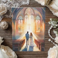 Catholic Wedding Prayer Card Customizable, Sacred Heart Mass Card - Etsy