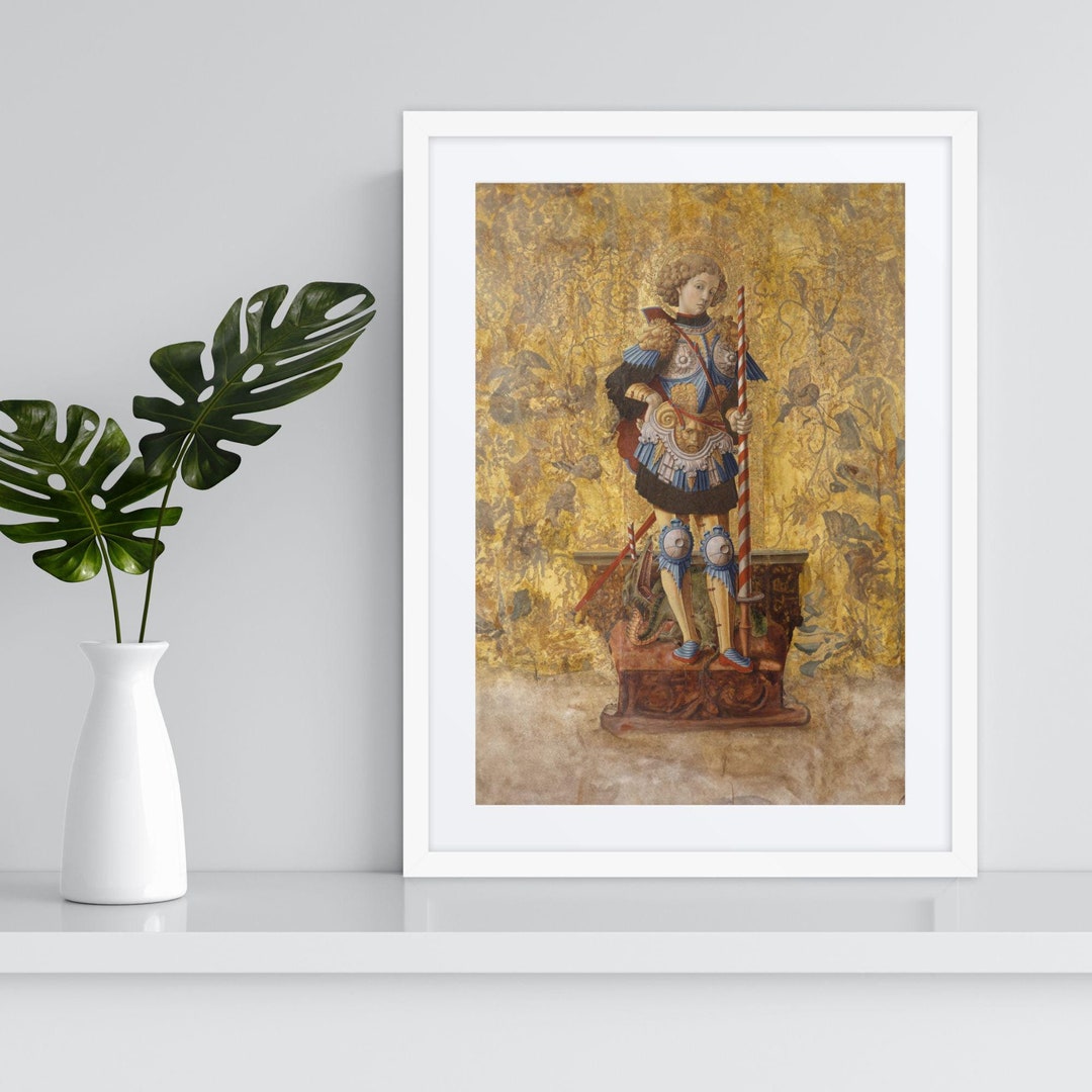 Saint George Carlo Crivelli FRAMED POSTER, St George and the Dragon ...