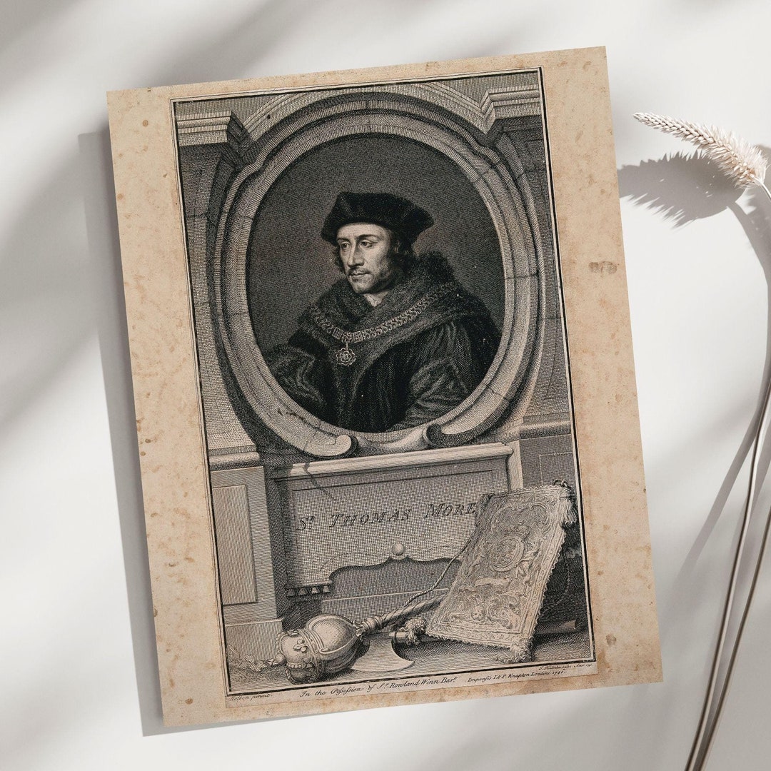 Saint Thomas More Poster, Matte Vertical Wall Art, St Thomas Art Print ...
