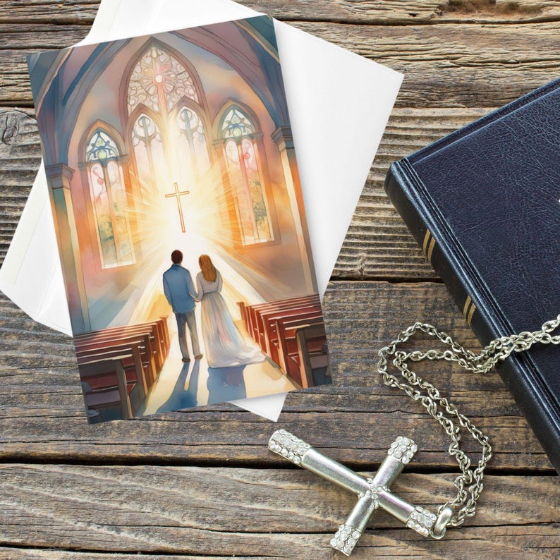 Catholic Wedding Card, Catholic Engagement Card Congratulations ...