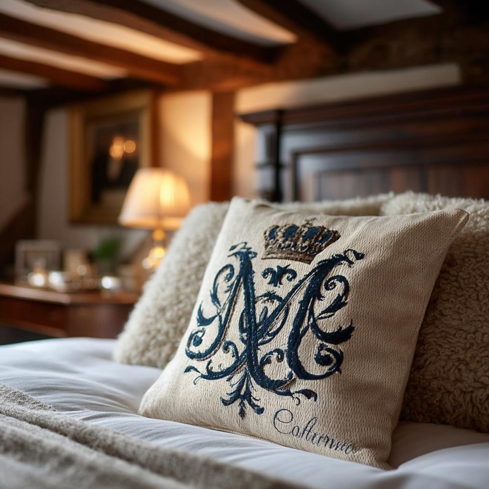 Personalized Auspice Maria Cushion – Catholic Throw Pillow With Marian ...