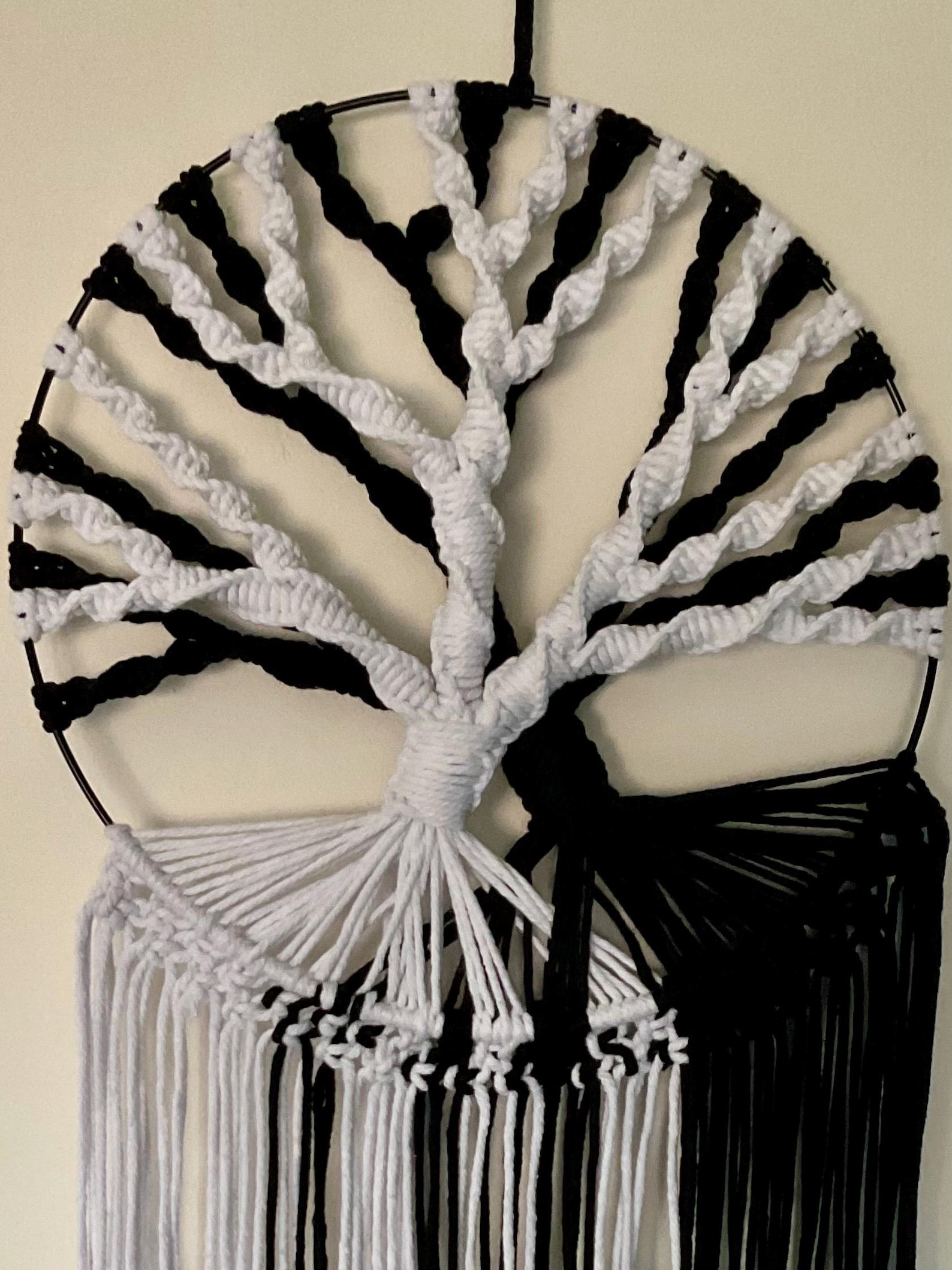Hand Crafted Macrame Double Tree of Life - Etsy UK