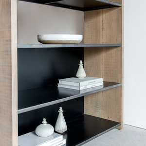 Arden Industrial Steel Bookcase - Etsy