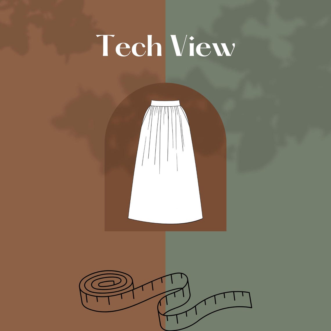 Maxi Skirt Sewing Pattern - Women Linen Gathered Skirt With Pockets ...