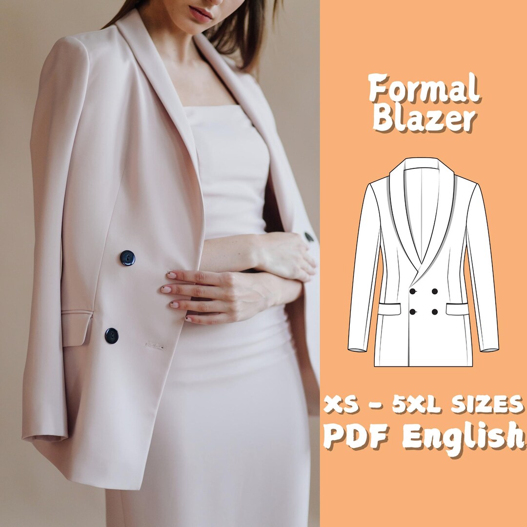 Women's Blazer Sewing Pattern: Coat Jacket Suit (PDF Pattern) - Etsy