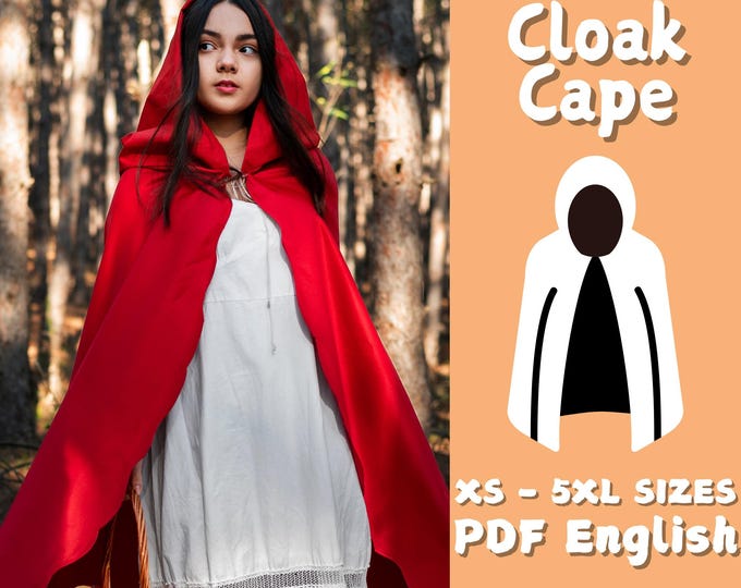 Cosplay Sewing Pattern PDF: Cloak Sewing Pattern, Corset Top Pattern, Dress Pattern, LARP ...