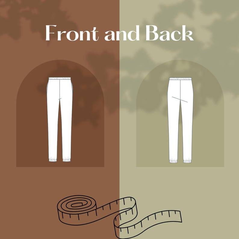Women's Harem Joggers Sewing Pattern: Elastic Waist Pants (PDF Pattern ...