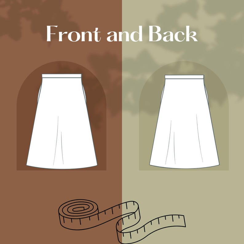 Midi Skirt Sewing Pattern A Line Skirt Pattern | Skirt Sewing Pattern ...