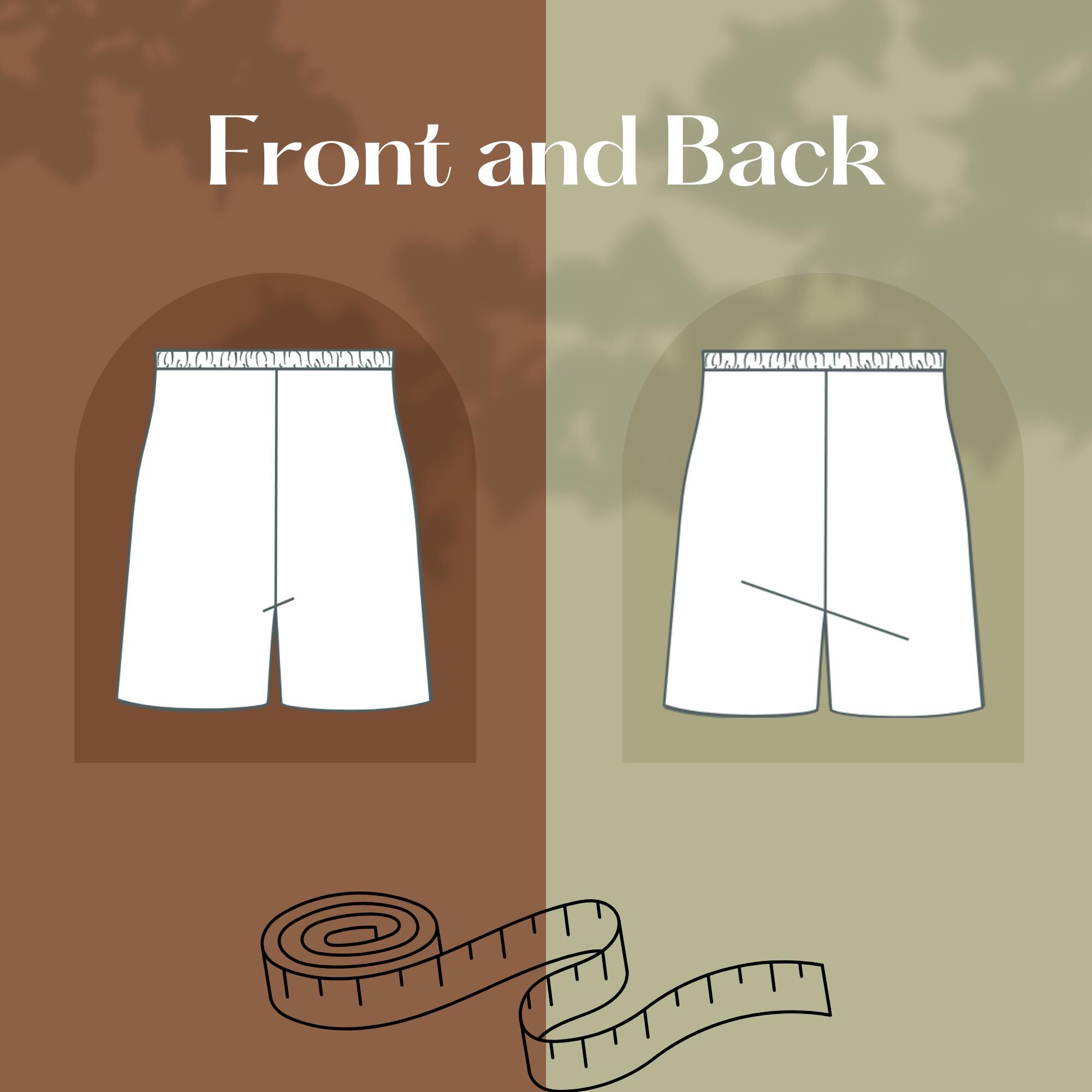 Elastic Waist Summer Shorts PDF Sewing Pattern | Women Loose Linen ...