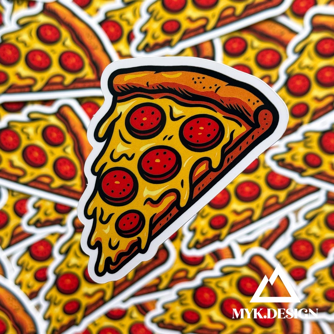Crusty the Pepperoni Pizza Slice, the Ooziest in Town | 3” Weatherproof ...