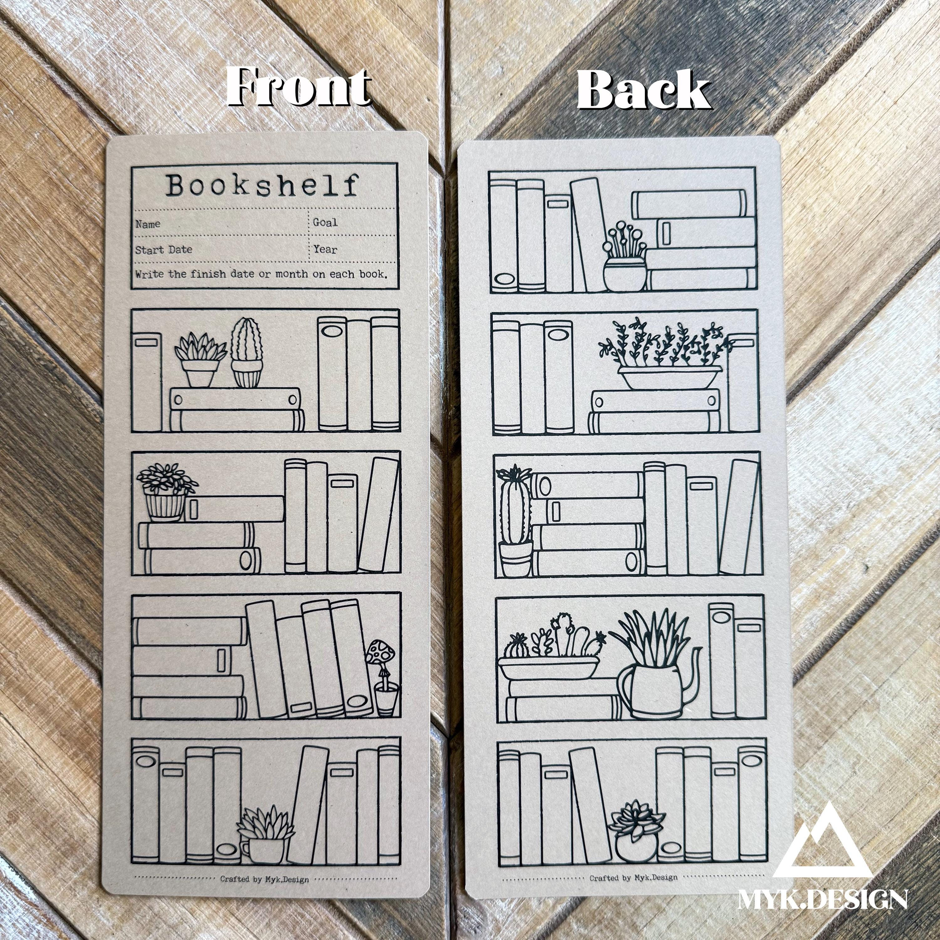 Earth Tones Bookshelf Bookmarks Set of 3 | 3.7” X 8.5” | Sturdy ...