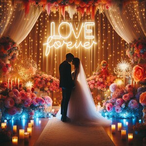 Colorful Neon Neon Sign Neon Sign Custom Neon Name Sign Neon Wedding ...