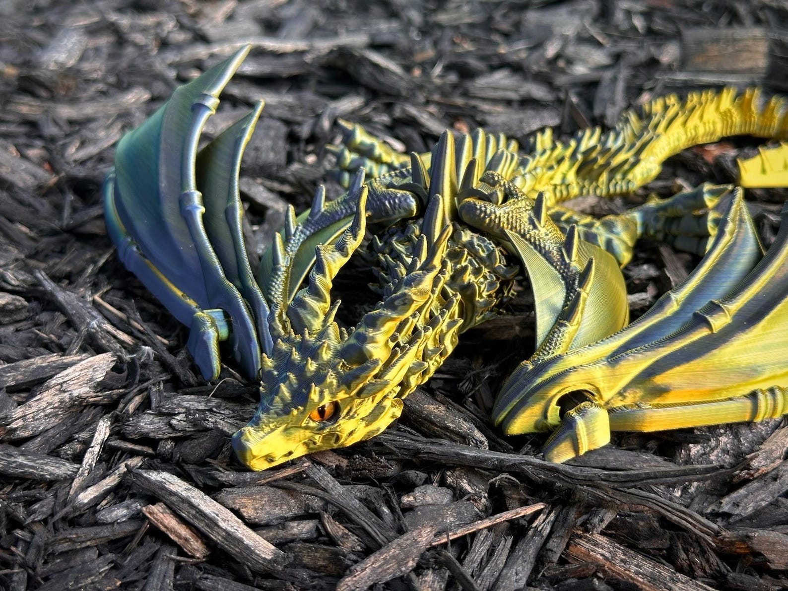 Articulated Wyvern V3 – Poseable 3D Printed Flying Dragon Toy, Winged ...