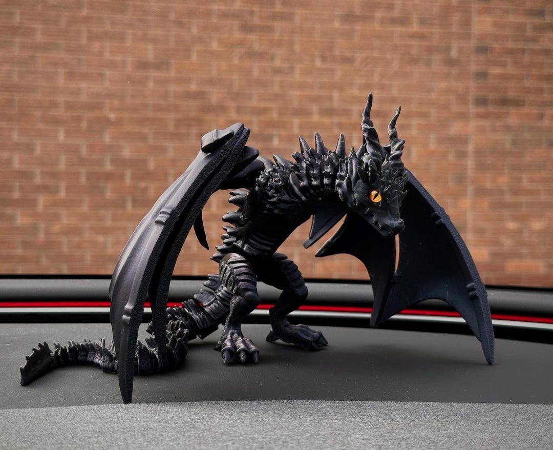 Articulated Wyvern V3 – Poseable 3D Printed Flying Dragon Toy, Winged ...