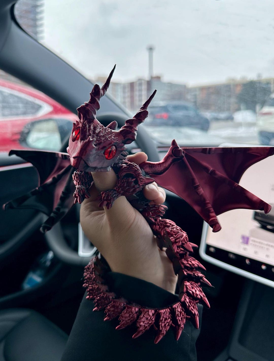 Articulated Horned Winged Dragon Sylus Dragon Qinche Love and Deep ...