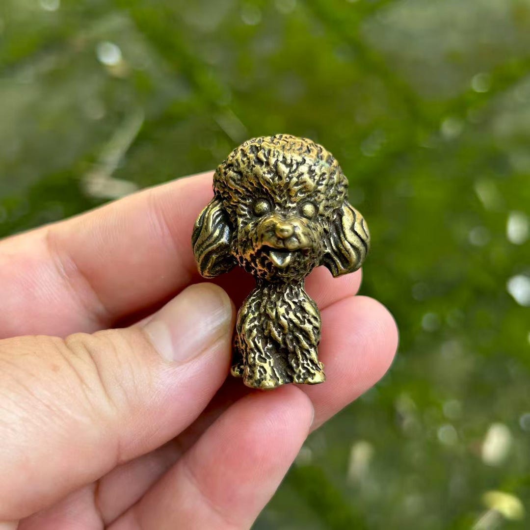 Vintage Copper Poodle Dog Figurine, Home Decor Sculpture (3cm) - Etsy