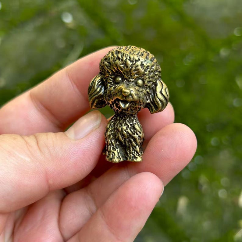 Vintage Copper Poodle Dog Figurine, Home Decor Sculpture (3cm) - Etsy