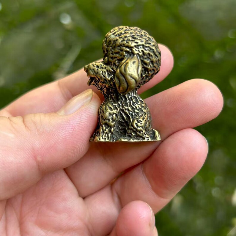 Vintage Copper Poodle Dog Figurine, Home Decor Sculpture (3cm) - Etsy
