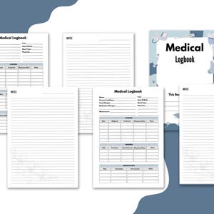 Printable Medical Logbook: Personal Health Tracker (PDF) - Etsy
