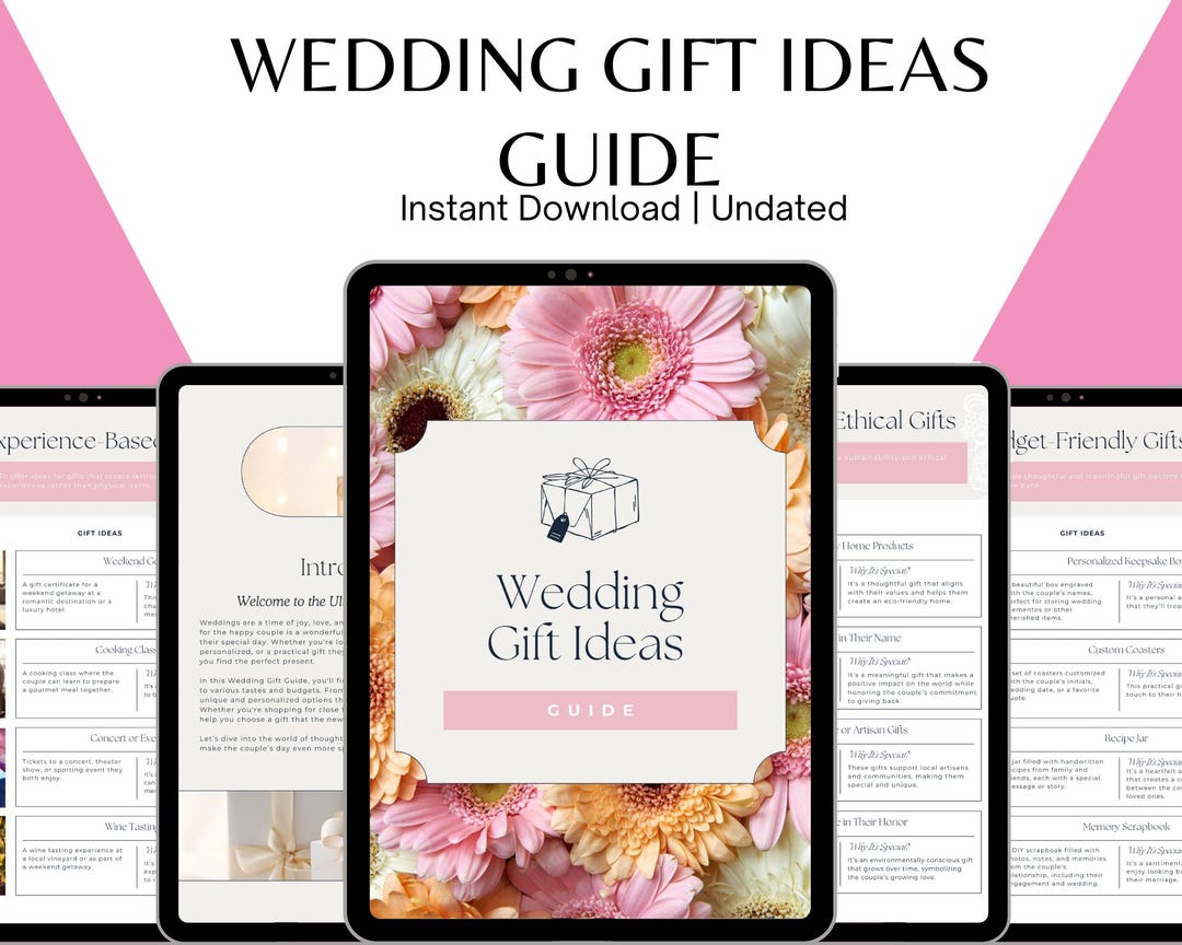 Editable Wedding Gift Guide Template, Canva Planner (digital Download ...
