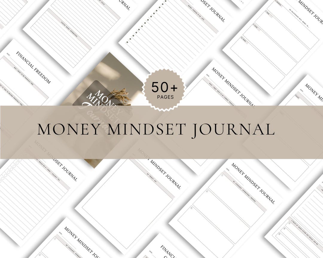 Money Mindset Planner Printable, Financial Goal Setting, Wealth ...