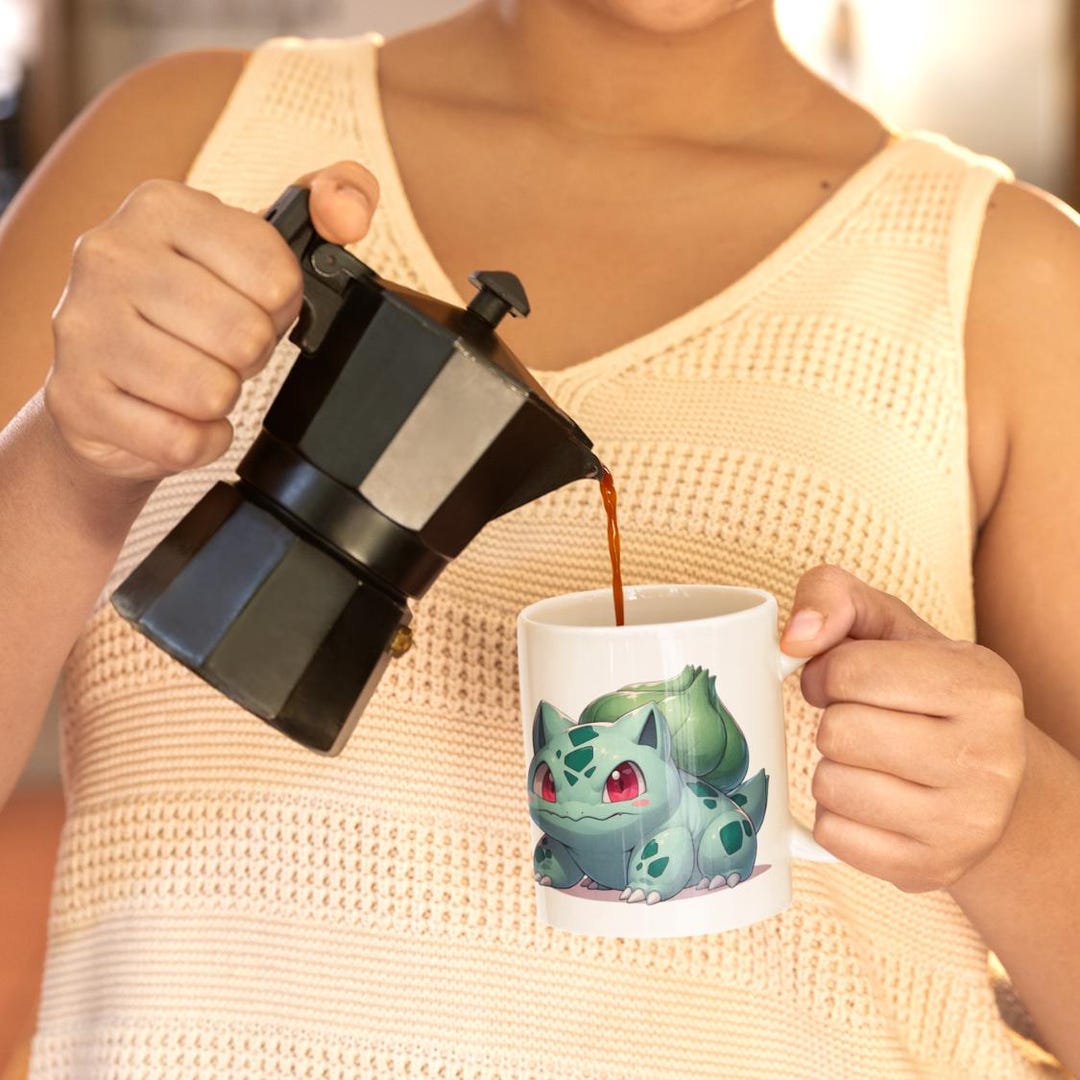 Bulbasaur Anime Mug Pokemon Bulbasaur Coffee Mug, Kawaii Bulbasaur Gift ...