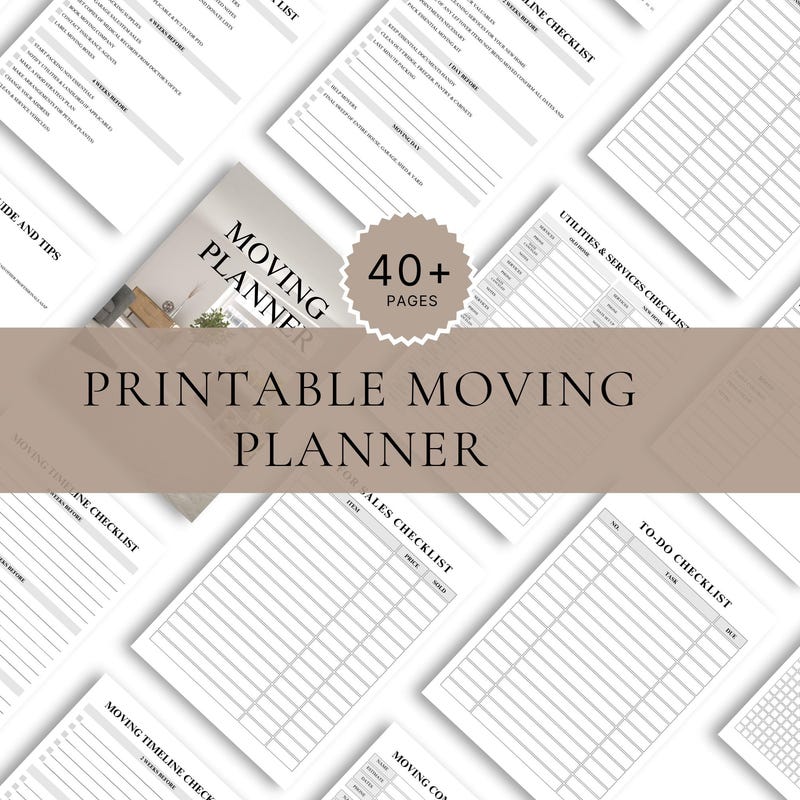 Moving Checklist for Renters - Etsy UK