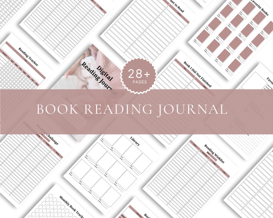 Book Reading Journal Printable: Literary Tracker (digital Download) - Etsy